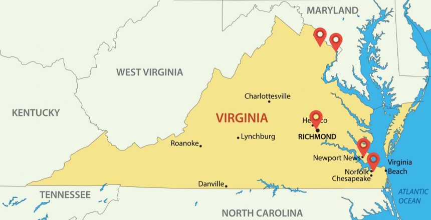 Airport Transfers: Travel Times And Distances Between Virginia's Cities ...